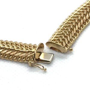 Milor | Jewelry | New Milor Italian 4k X Wide Gold Mesh Necklace | Poshmark